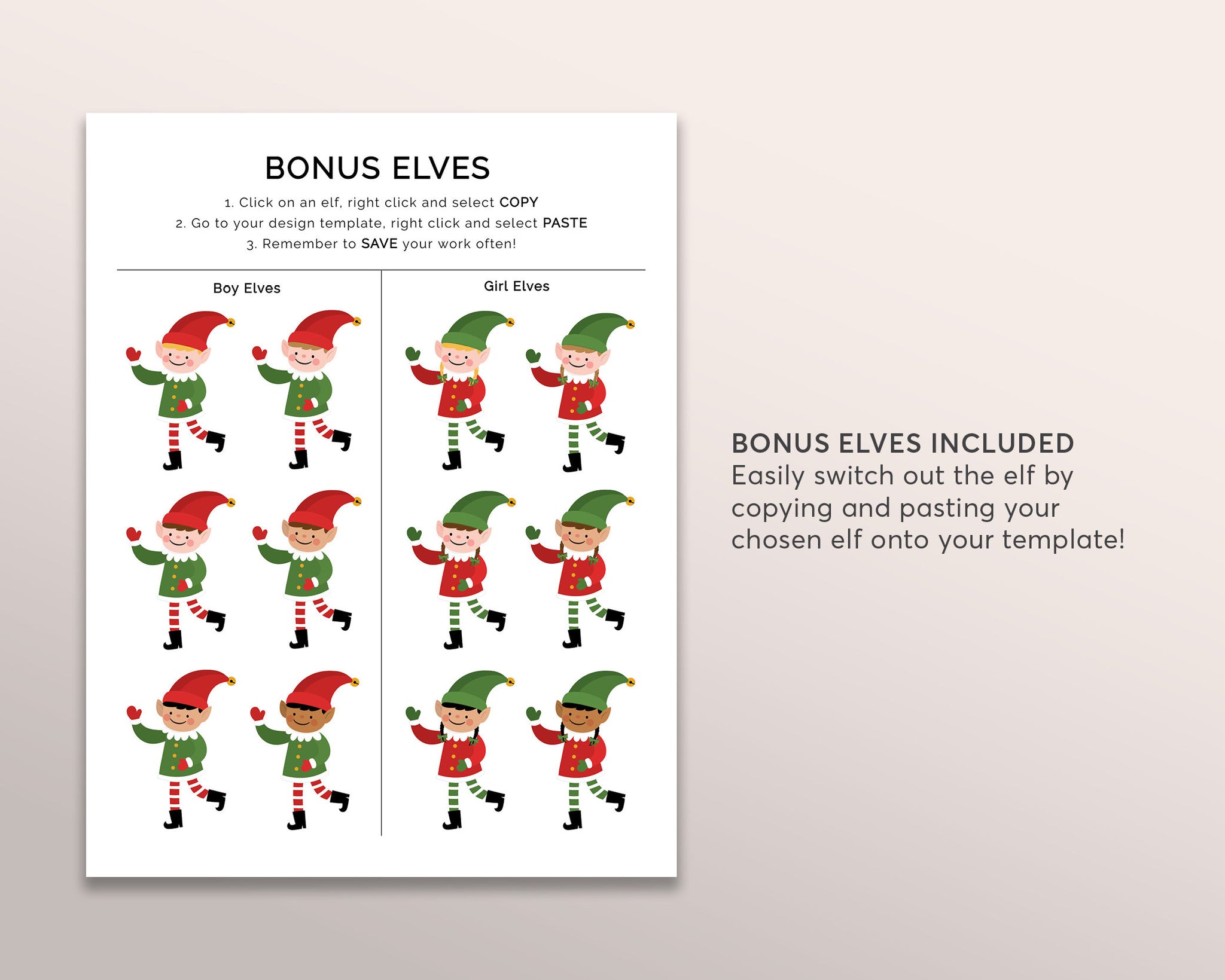 We've Been Elfed Christmas Game Editable Template, You've Been Elfed L ...