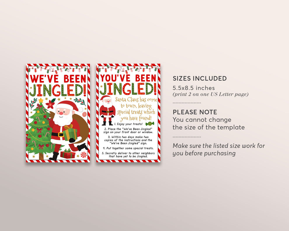 We've Been Jingled Christmas Game Editable Template, You've Been Jingl ...